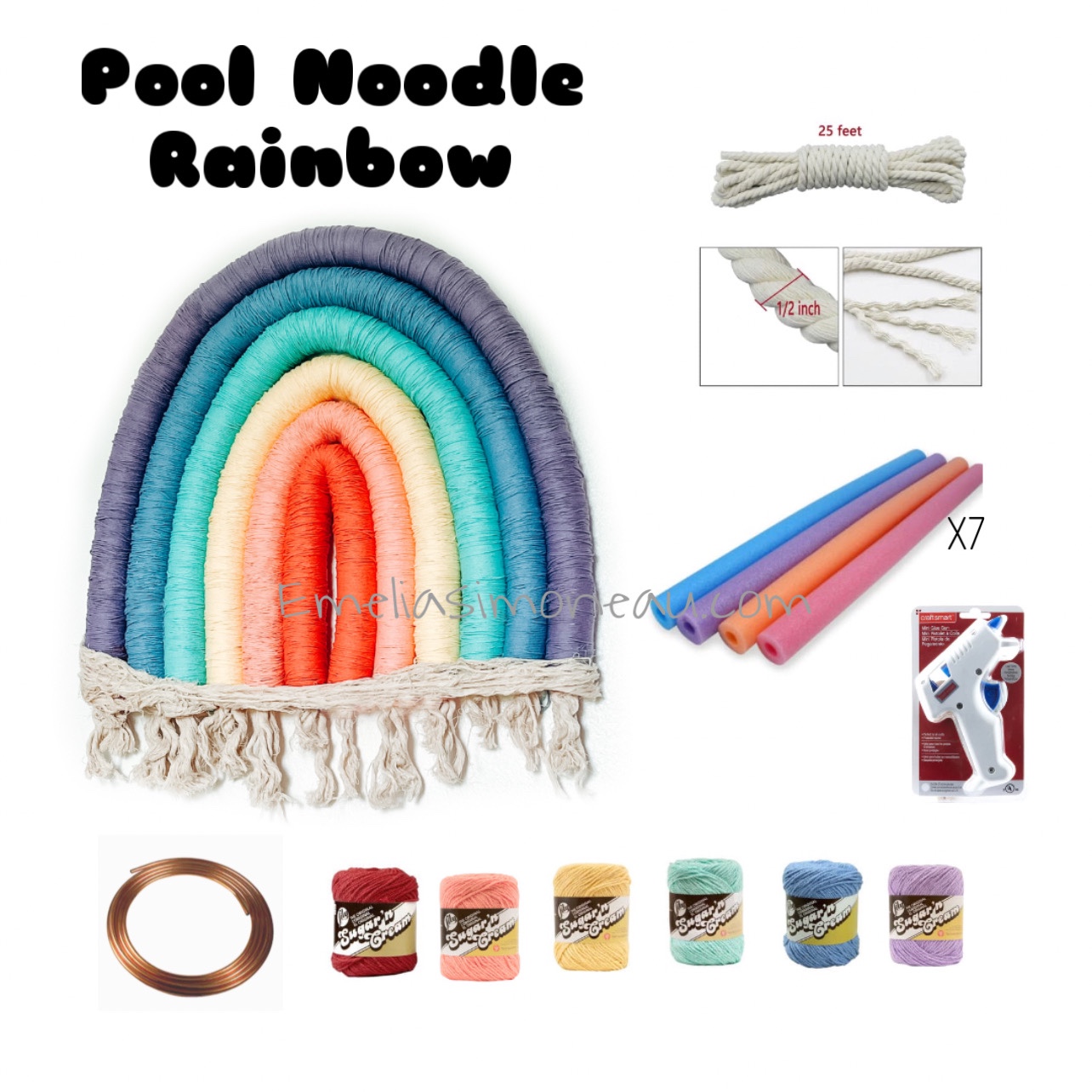 Pool Noodle Rainbow – Emelia Simoneau